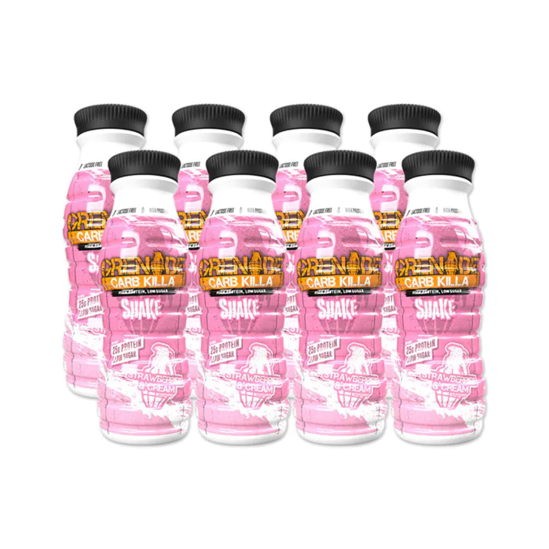 Buy Grenade Carb Killa Shake Strawberries and Cream 8 x 330ml | London Grocery