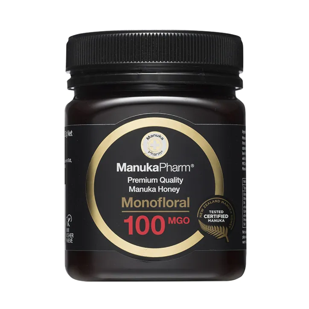 Buy Manuka Pharm Premium Monofloral Manuka Honey MGO 100 250g | London Grocery