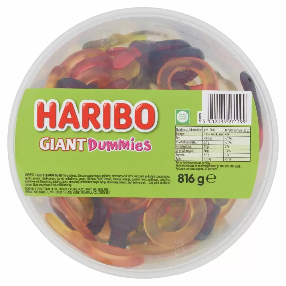 Buy HARIBO Giant Dummies 816g x Case of 1 | London Grocery