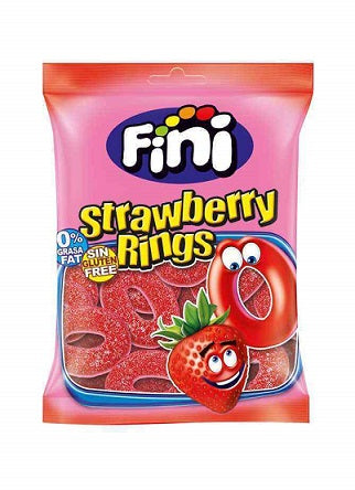 Buy 12x Fini Strawberry Rings 75gr | London Grocery