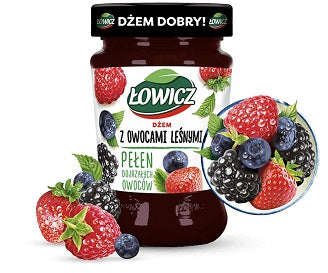 Buy 8x Lowicz Forest Fruit Jam 280g | London Grocery