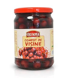 Buy 6x Olympia Compot De Visine/Sour Cherry Compote 580ml | London Grocery