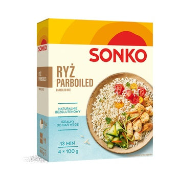 Buy 12x Sonko Paraboiled Ryz 4X100g | London Grocery