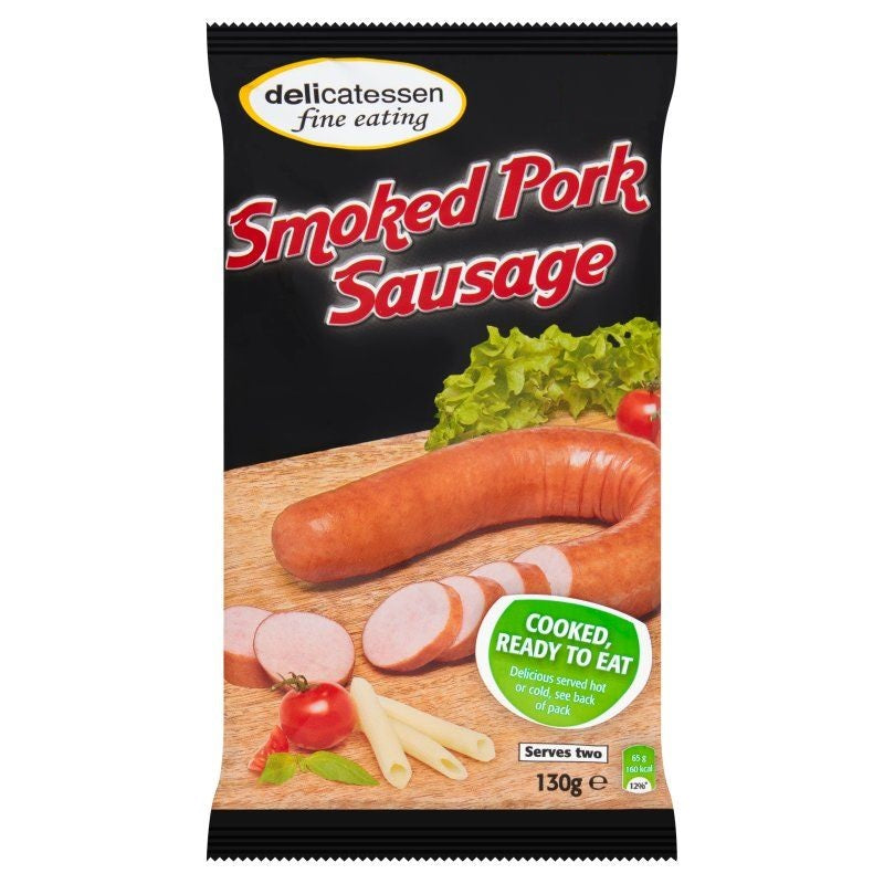 Buy Delicatessen fine eating Smoked Pork Sausage 130g x 1 | London Grocery