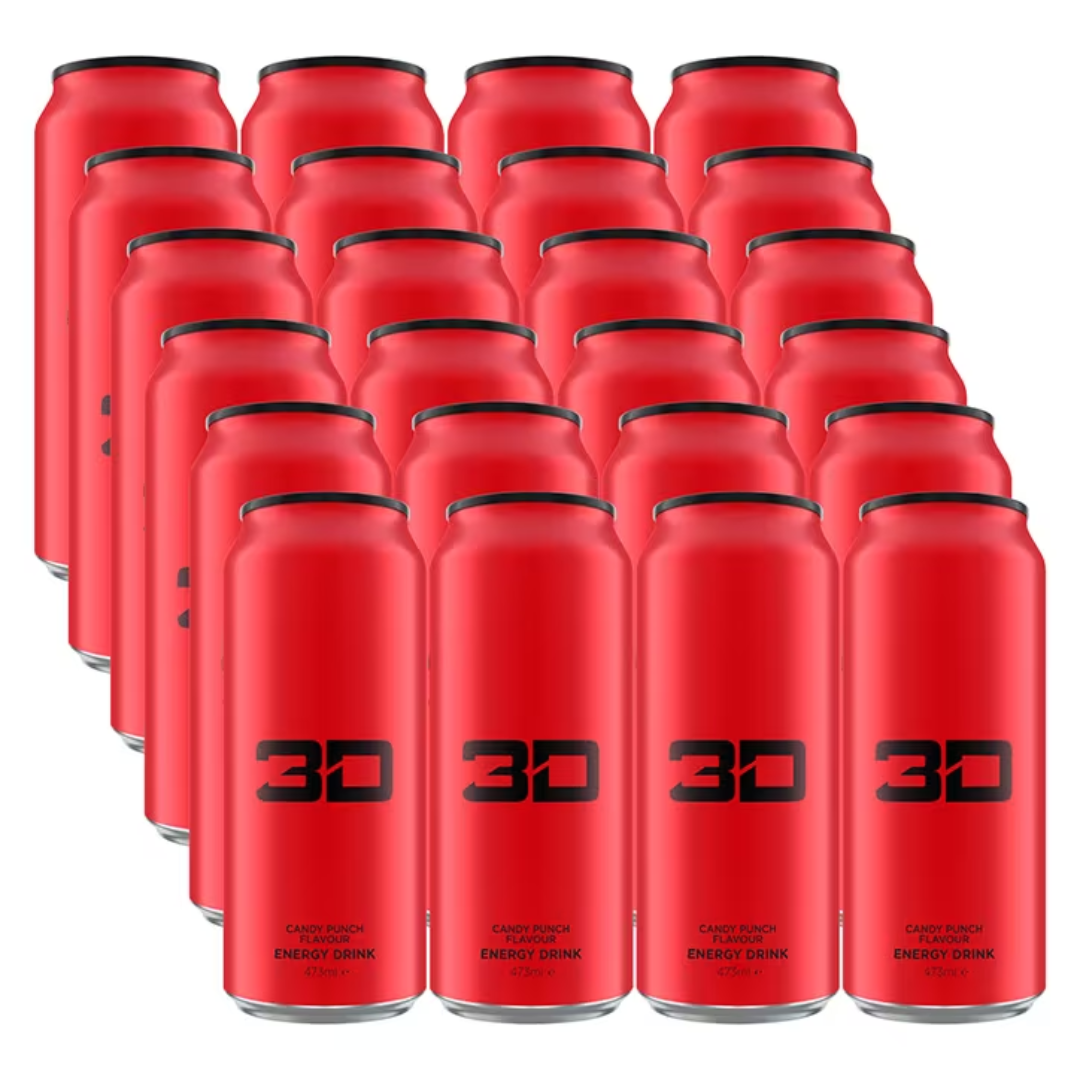 Buy 3D Energy Red Candy Punch Box 24 x 473ml | London Grocery