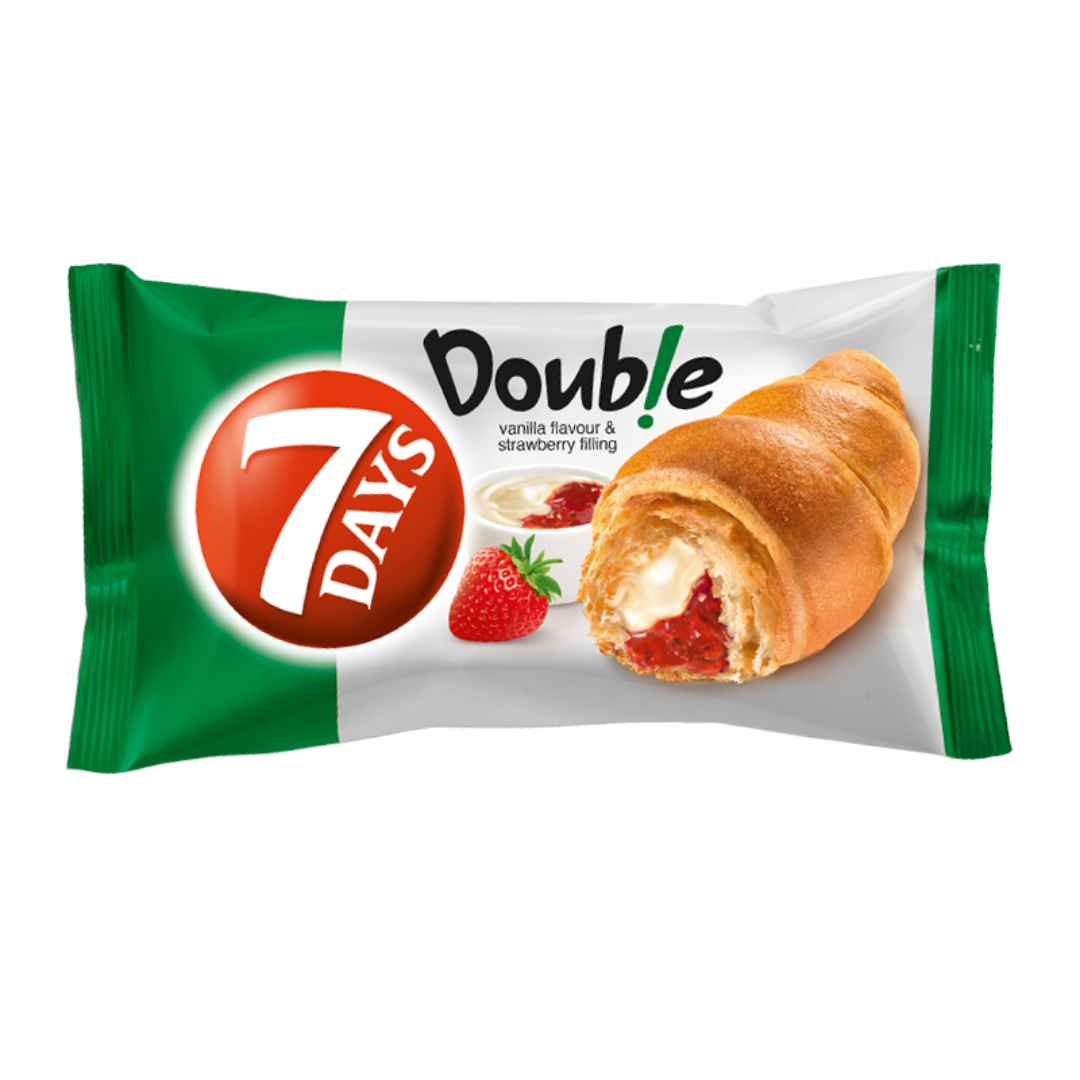 7 Days Double Croissant with Vanilla & Strawberry | London Grocery