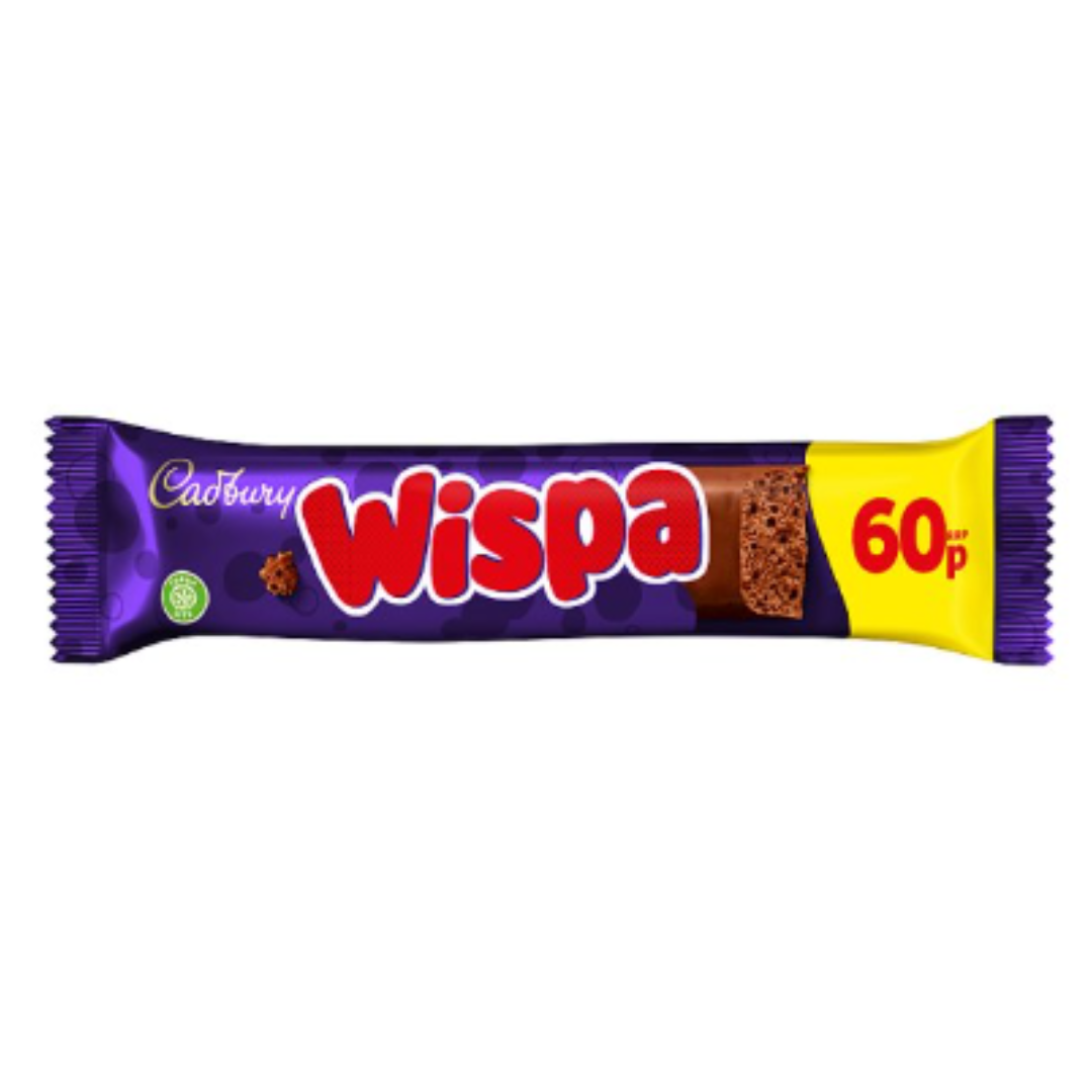 Buy Cadbury Wispa Chocolate Bar 36g x Case of 48 | London Grocery
