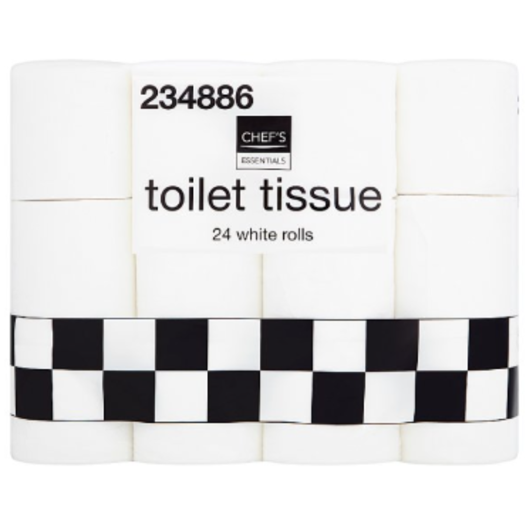 Buy Chef's Essentials Toilet Tissue 24 White Rolls x Case of 1 | London ...