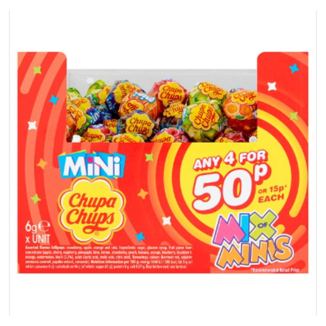 Buy Chupa Chup's Mix of Minis 6g x Case of 1 | London Grocery