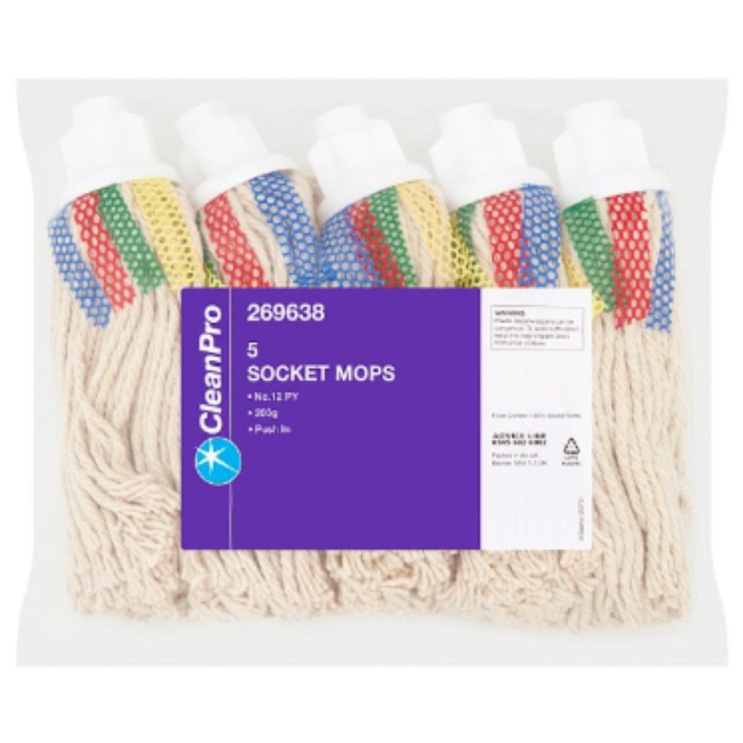 Buy CleanPro 5 Socket Mops 200g x Case of 1 | London Grocery
