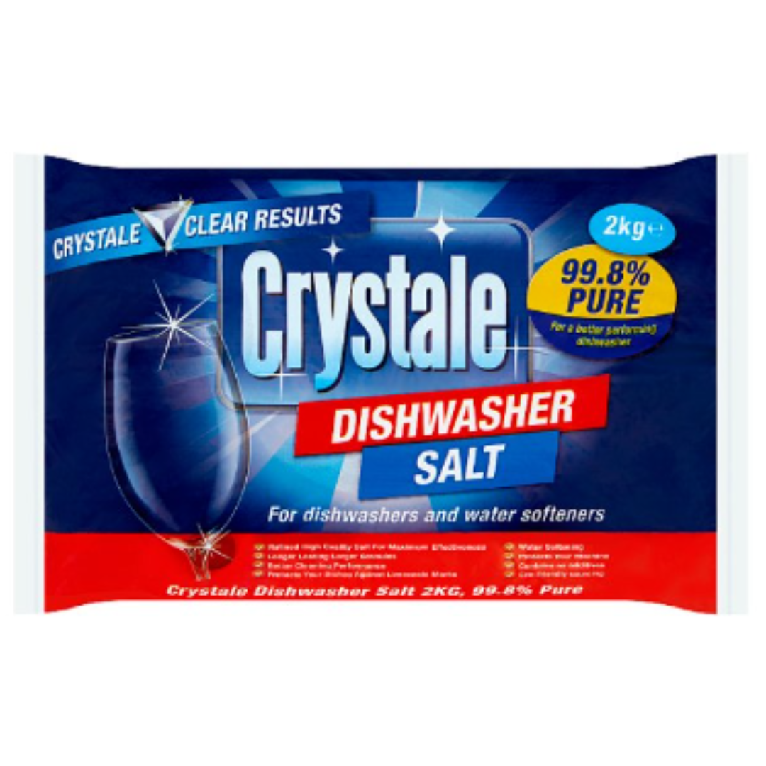 Buy Crystale Dishwasher Salt 2kg x Case of 6 | London Grocery
