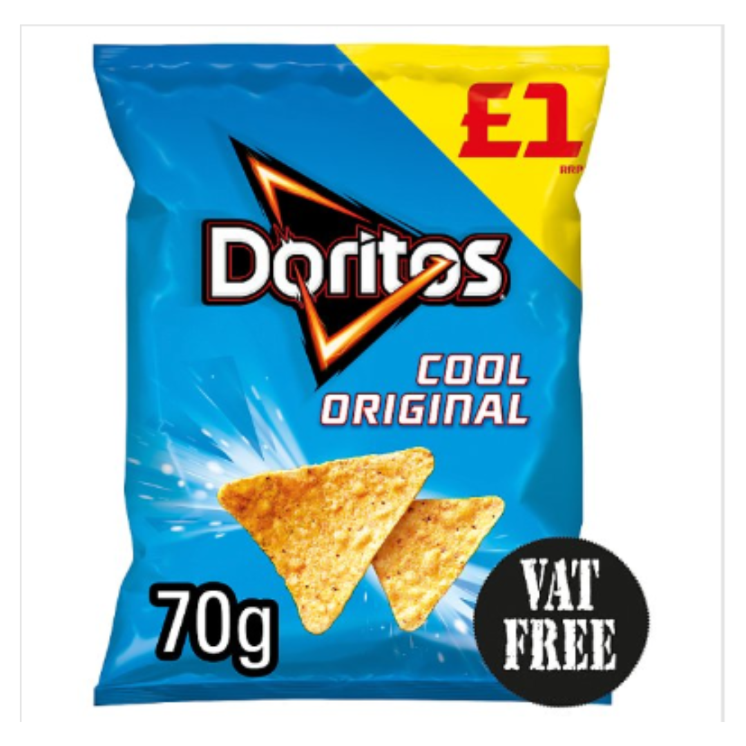 Buy Doritos Cool Original Tortilla Chips 70g x Case of 15 | London Grocery