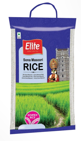 Elite Sona Masoori Rice 10kg x 6 Pack