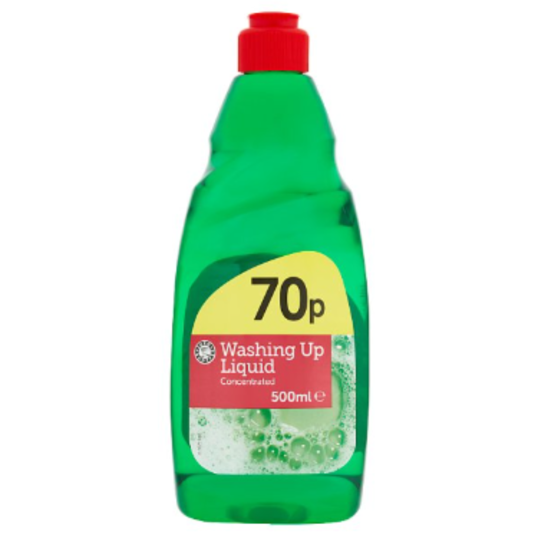 Buy Euro Shopper Washing Up Liquid Concentrated 500ml x Case of 8 ...