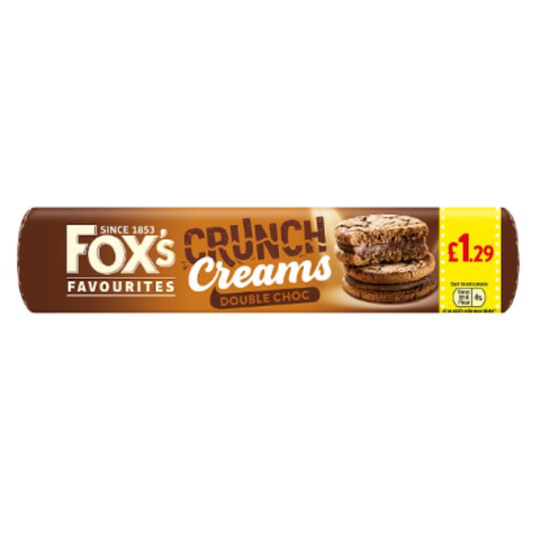 Buy Fox's Favourites Crunch Creams Double Choc 200g x Case of 12 ...