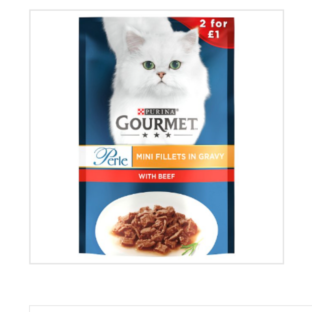 Buy Gourmet Perle Mini Fillets in Gravy with Beef 85g x Case of 24 ...
