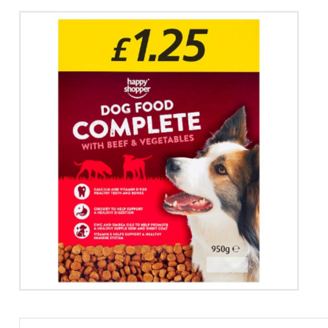 Buy Happy Shopper Complete Dog Food with Beef & Vegetable 950g x Case ...