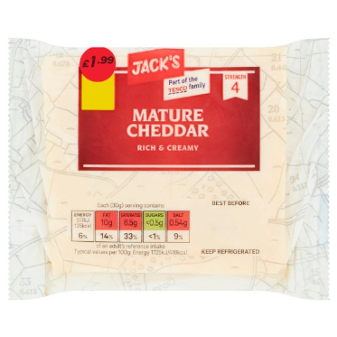 Buy Jack's Mature Cheddar 200g x 10 | London Grocery