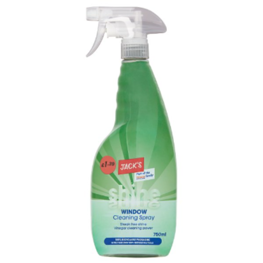 Buy Jack's Shine Window Cleaning Spray 750ml x Case of 6 | London Grocery