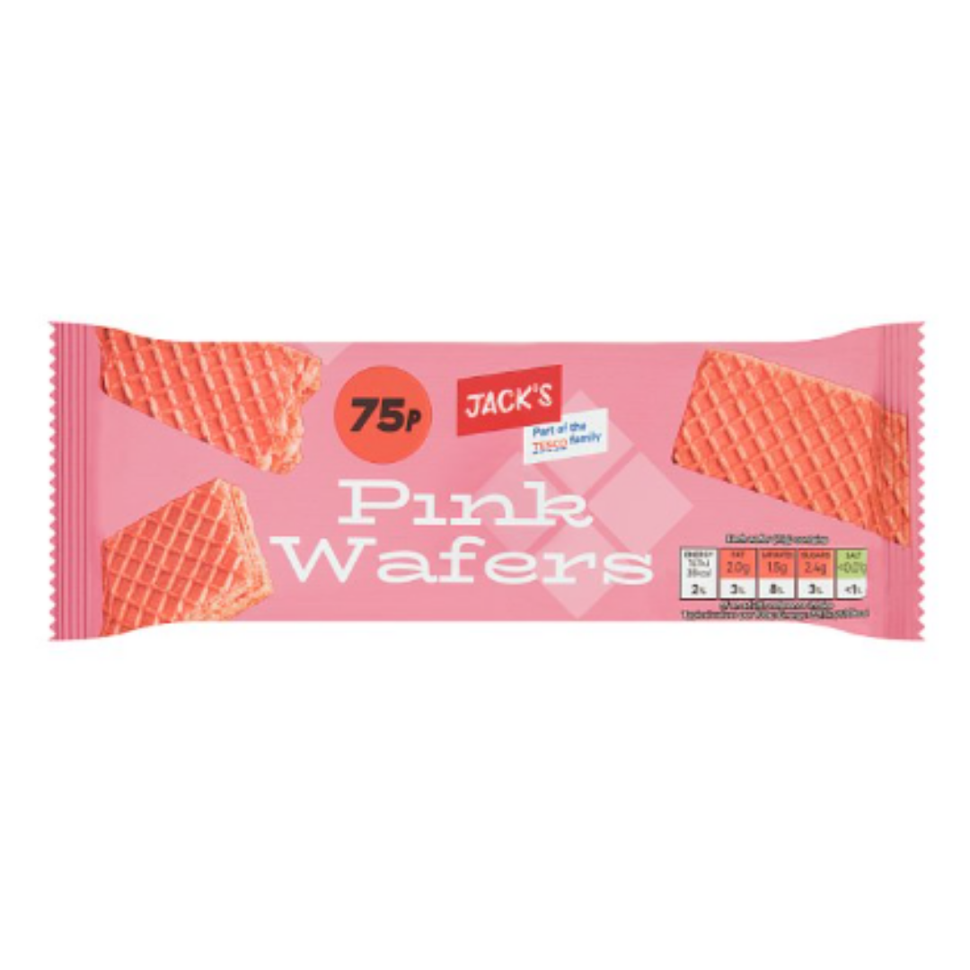 Buy Jack's Pink Wafers 100g x Case of 12 | London Grocery