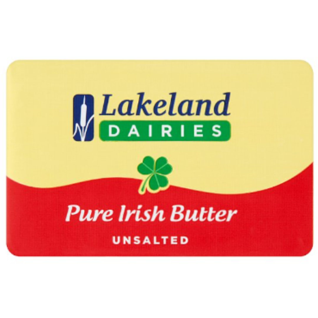 Buy Lakeland Dairies Pure Irish Butter Unsalted 250g x 40 | London Grocery