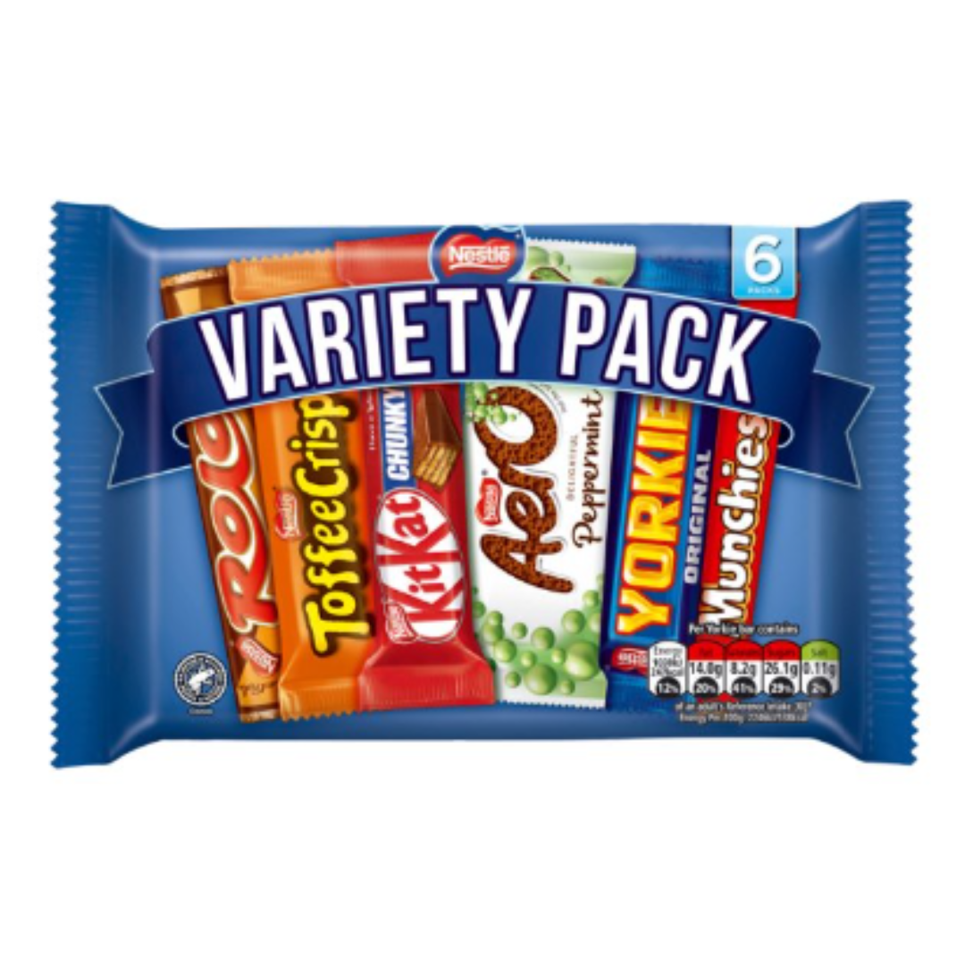Buy Nestle Milk Chocolate Bar Selection Multipack 264g 6 Pack x Case of ...