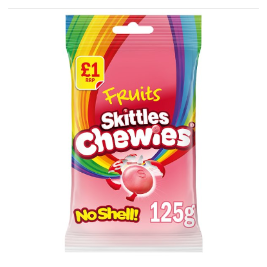 Buy Skittles Chewies Fruits Sweets Treat Bag 125g x Case of 12 | London ...