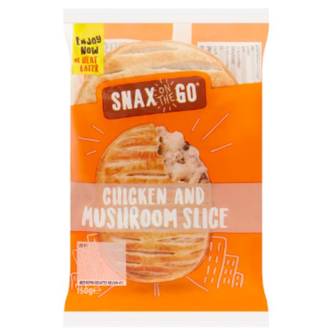 Buy Snax on the Go Chicken and Mushroom Slice 150g x 6 | London Grocery