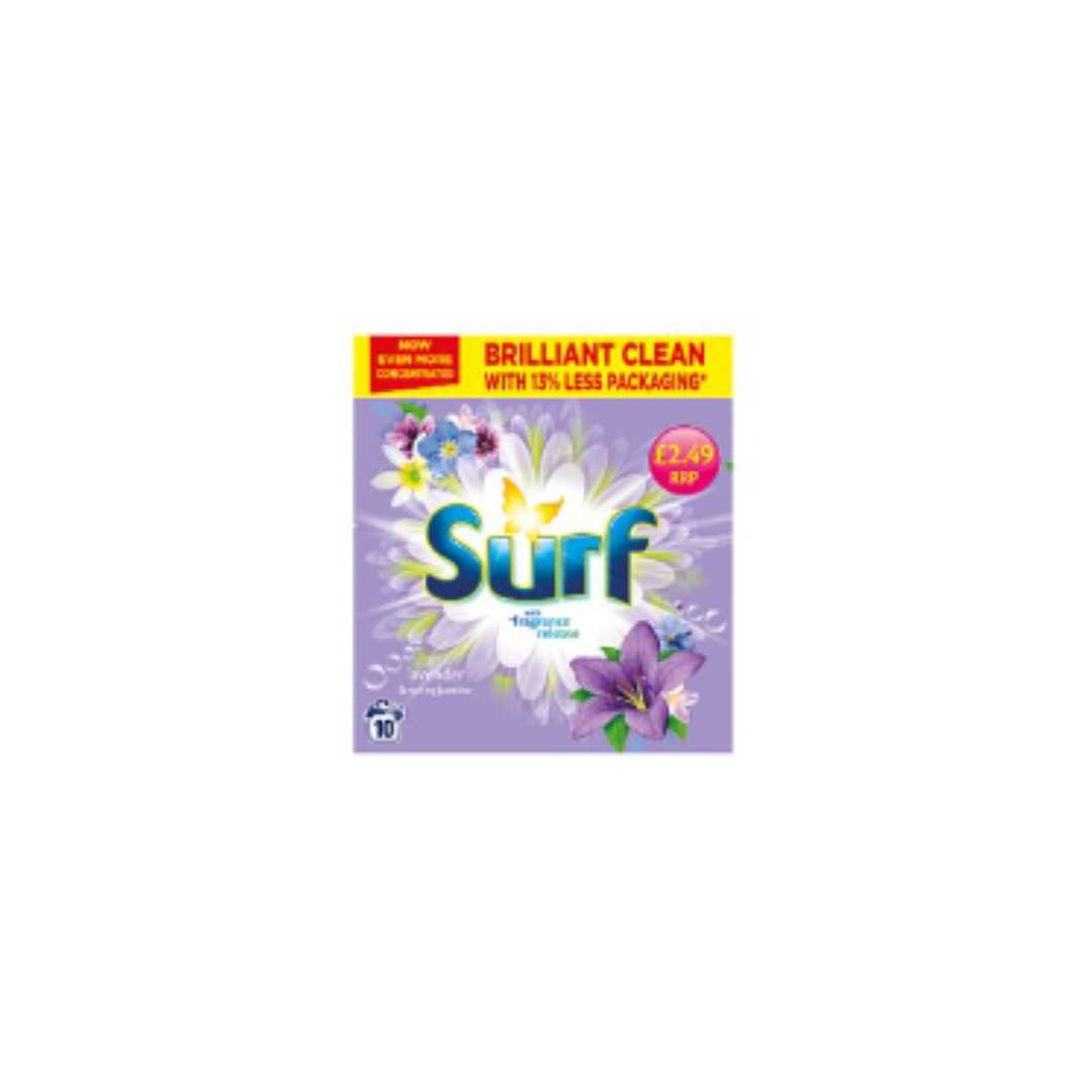 Buy Surf Lavender Washing Powder 10 Wash 500g x Case of 7 | London Grocery