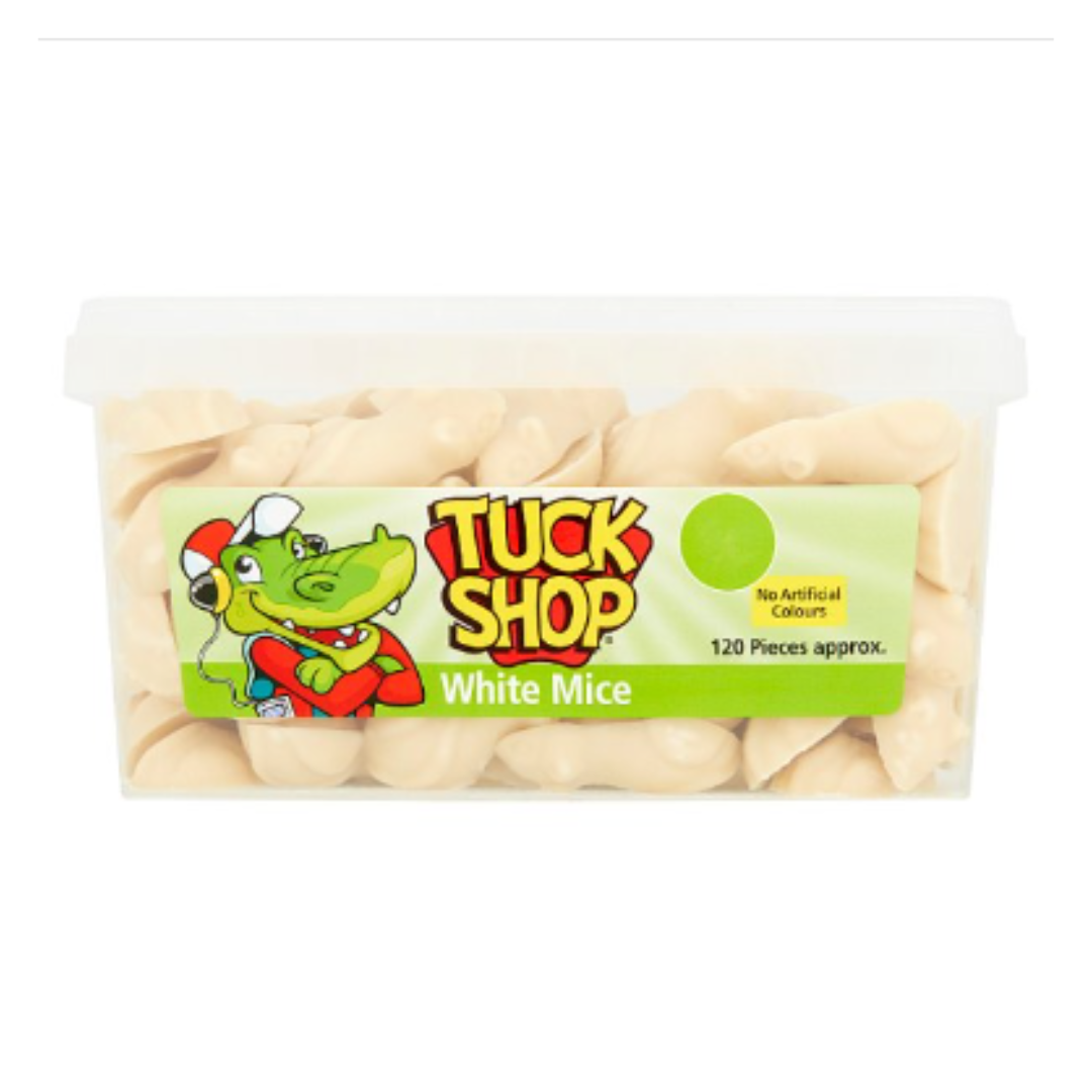 Buy Tuck Shop White Mice 840g x Case of 1 | London Grocery