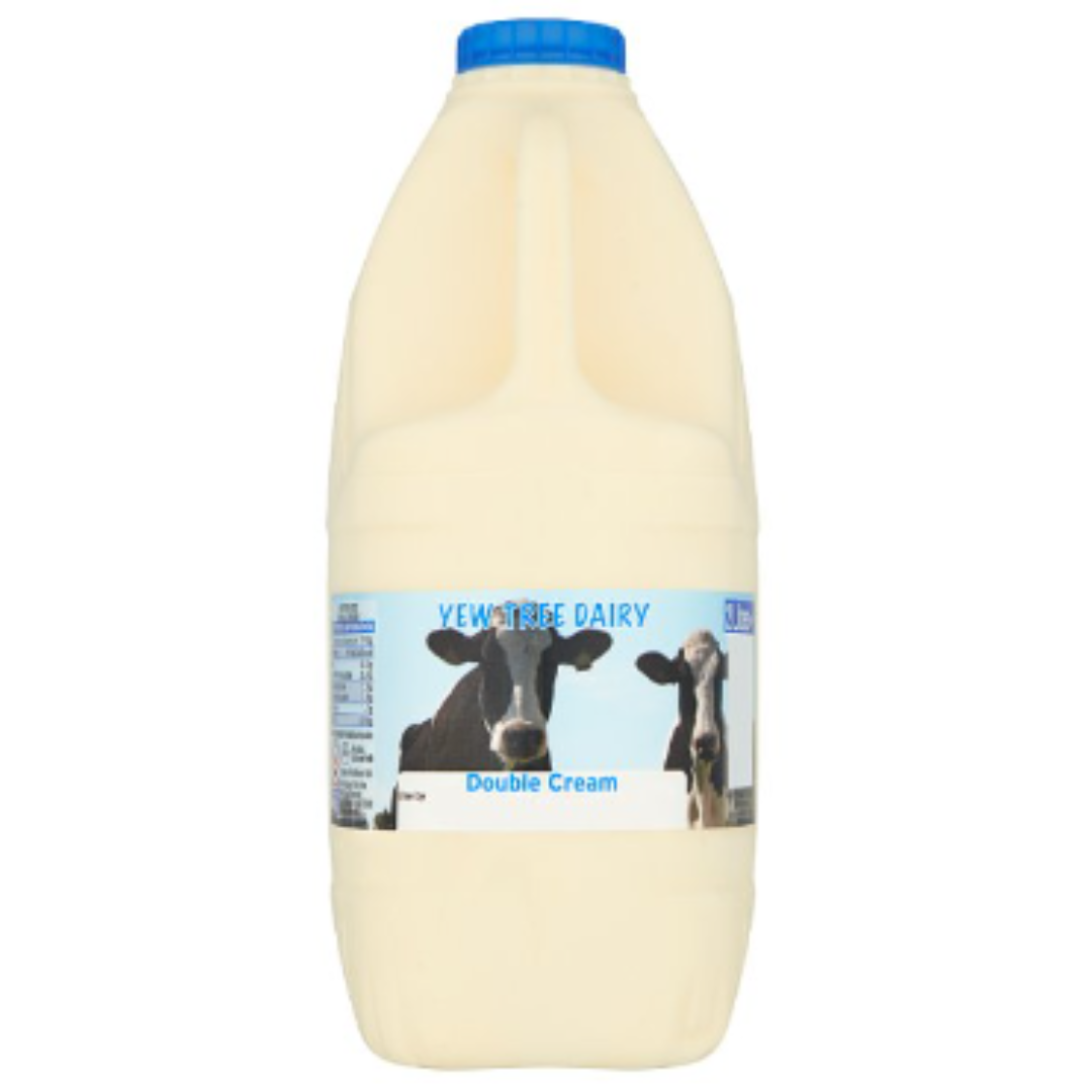 Buy YEW TREE DAIRY Double Cream 2 Litres x 6 | London Grocery
