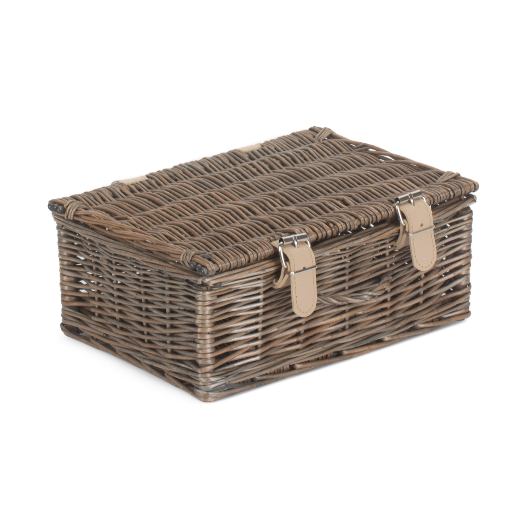 Buy 10" Antique Wash Willow Handle Hamper | London Grocery