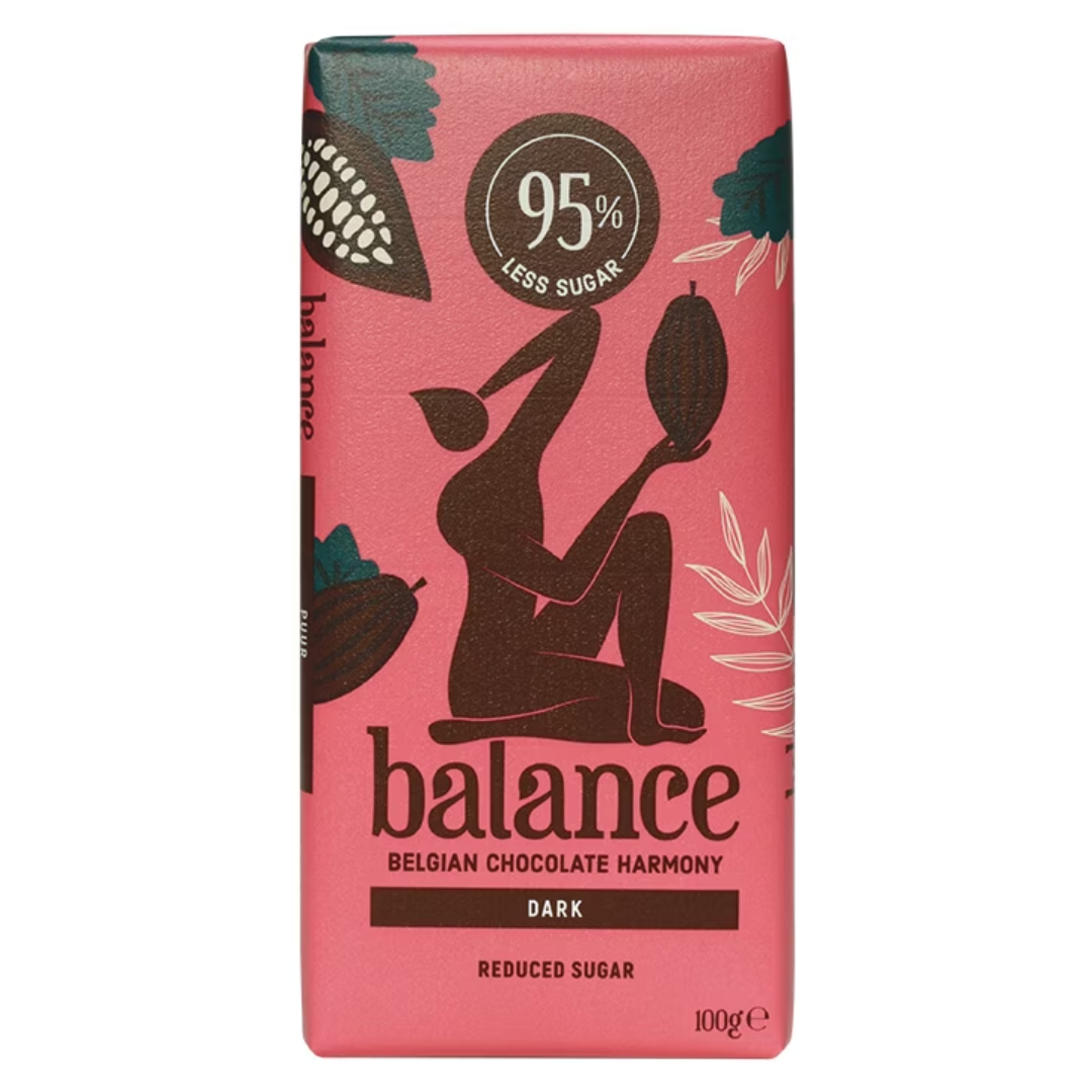 Buy Balance Belgian Dark Chocolate Stevia Tablet 100g | London Grocery