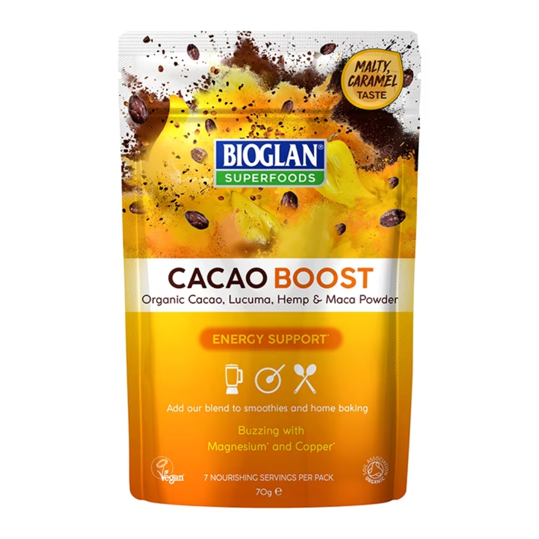 Buy Bioglan Organic Cacao Boost Powder 70g | London Grocery