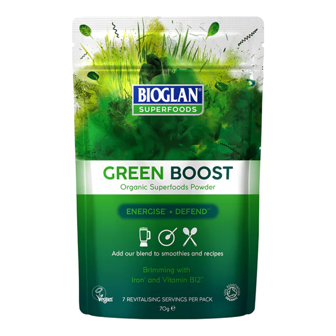 Buy Bioglan Organic Green Boost Powder 70g | London Grocery