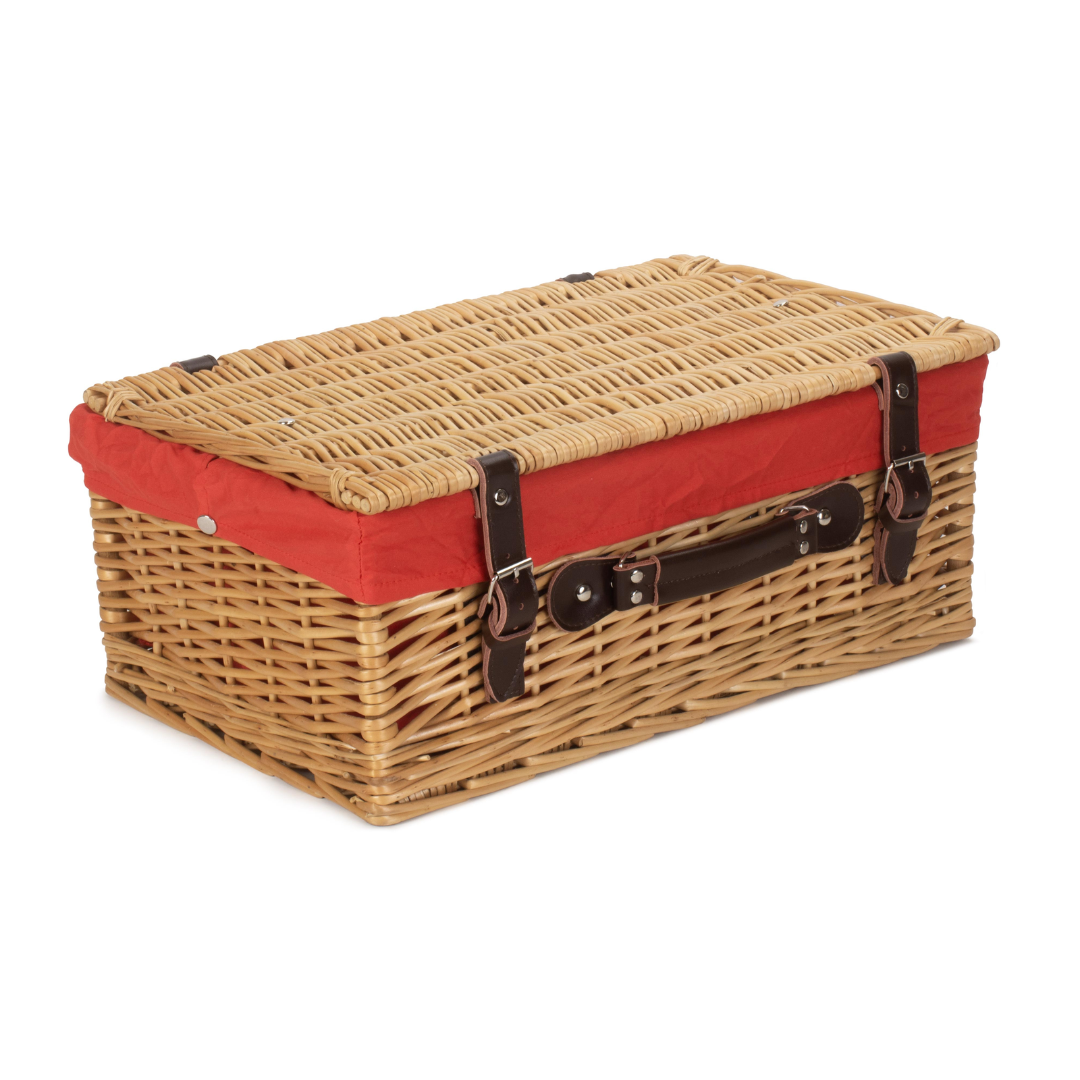 Buy 18" Buff Hamper With Red Lining | London Grocery