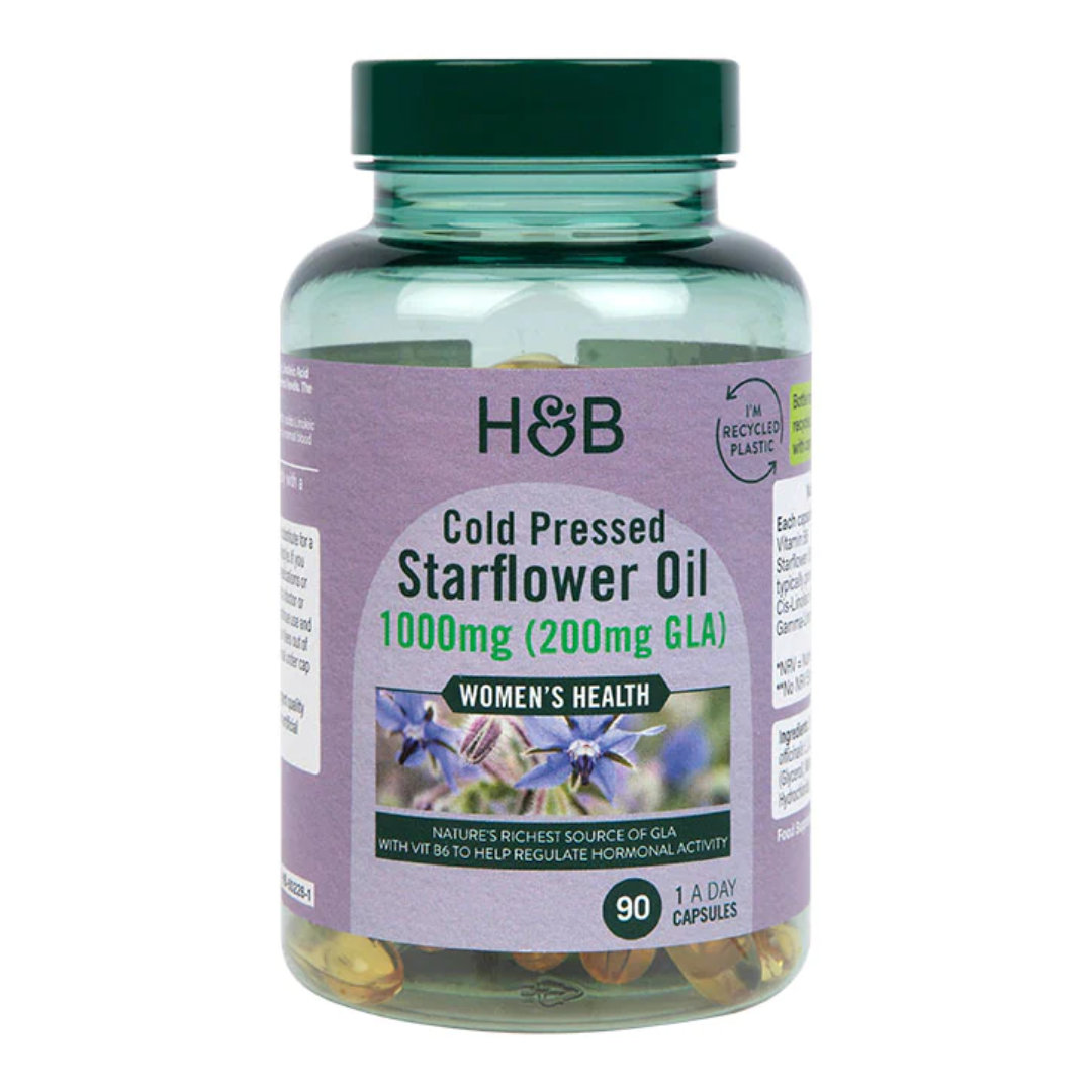 Buy Holland & Barrett Cold Pressed Starflower Oil 1000mg 90 Capsules ...
