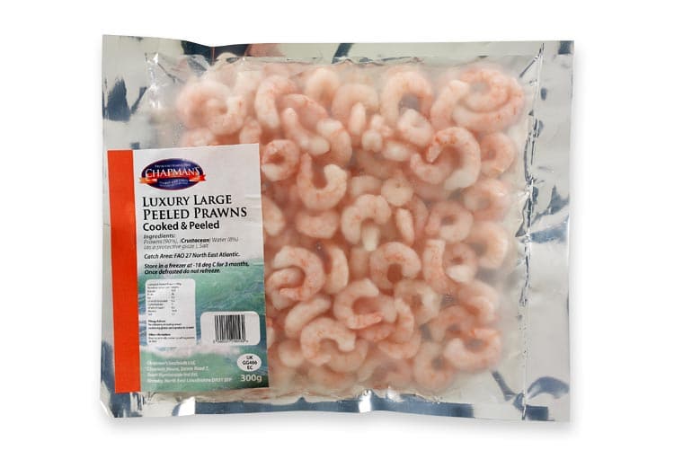 Chapman's Luxury Cooked & Peeled Prawns | London Grocery