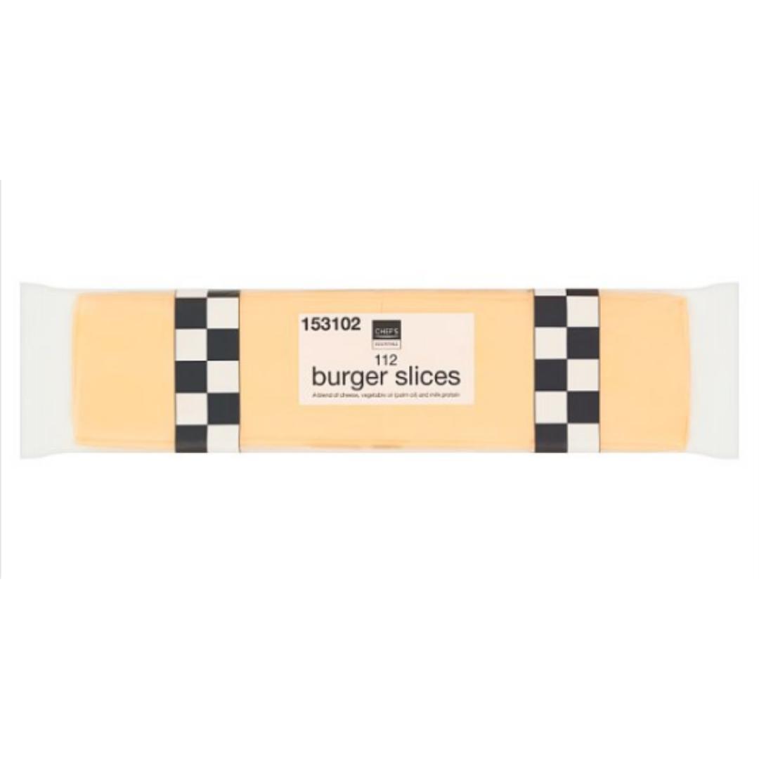 Chefs Essentaials Burger Slices Cheese (112 Slices) 1.4kg | London Grocery