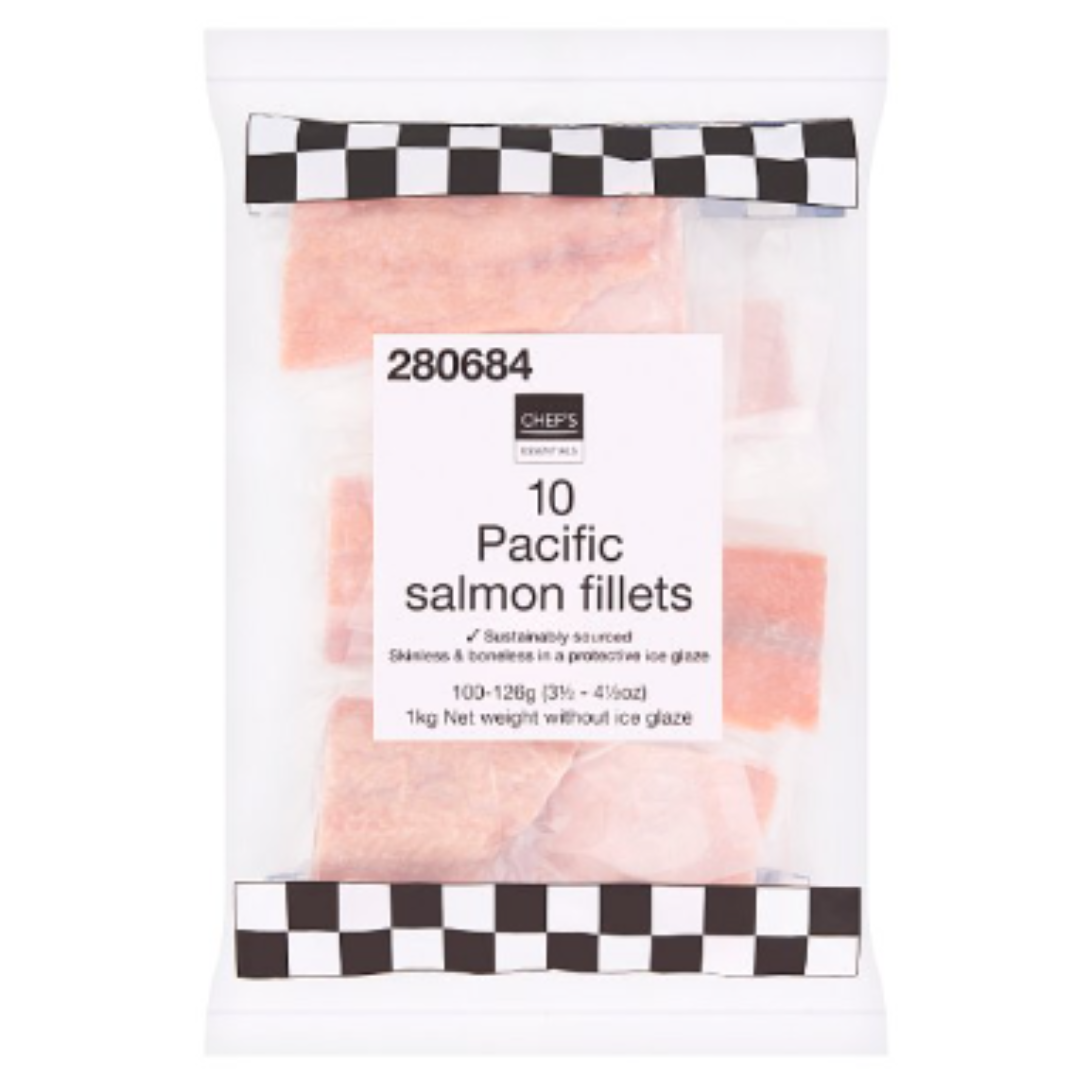 Buy Chef's Essentials 10 Pacific Salmon Fillets 1kg x 1 Pack | London ...