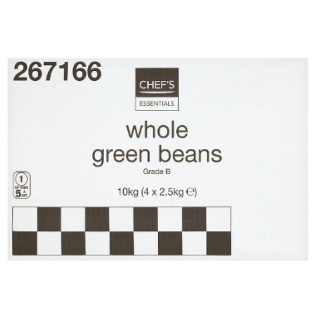 Buy Chef's Essentials Whole Green Beans 10kg x 1 Pack | London Grocery