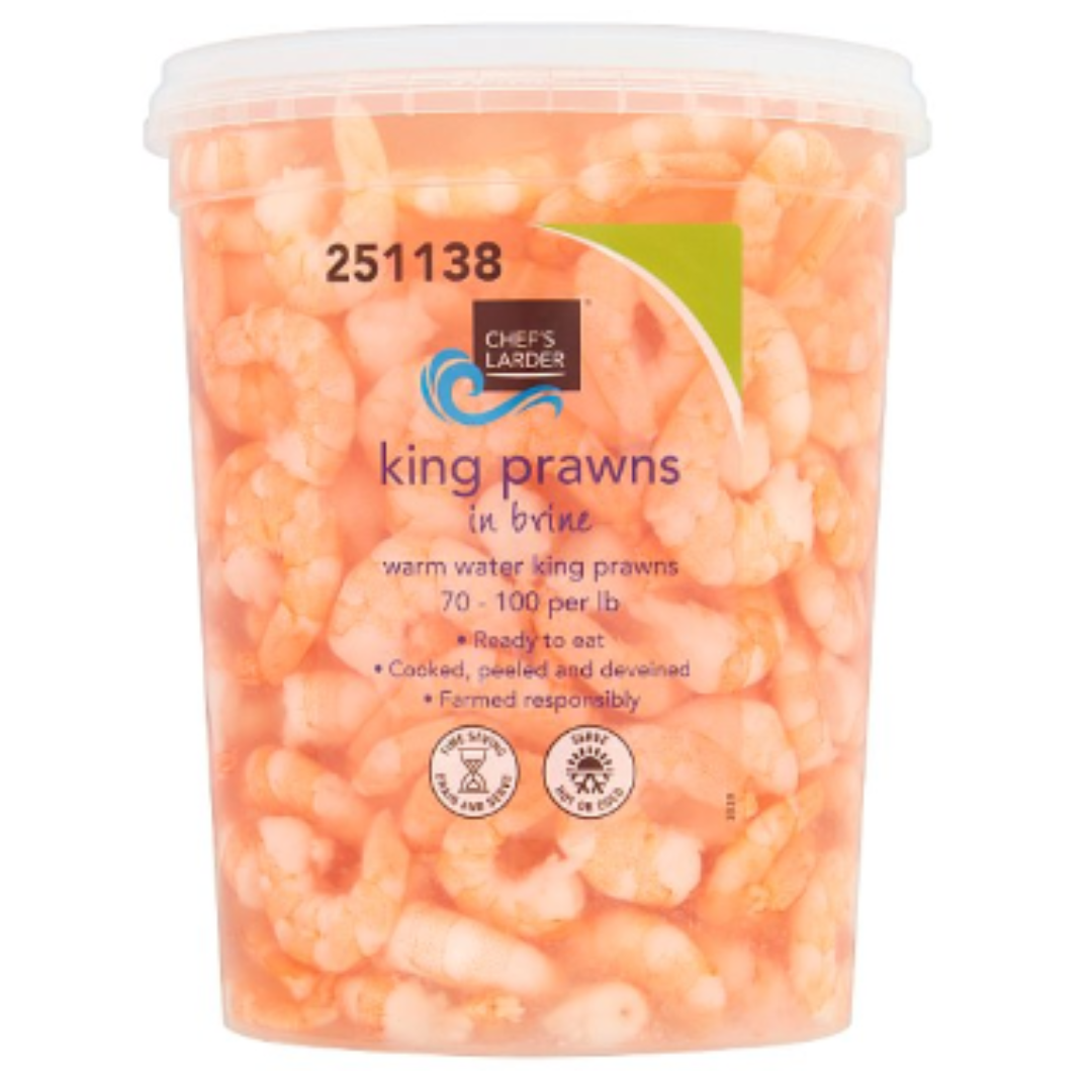 Buy Chef's Larder King Prawns in Brine 1.5kg x 6 Packs | London Grocery