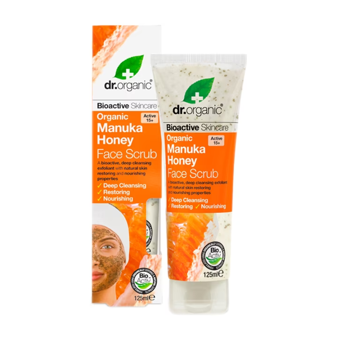 Buy Dr Organic Manuka Honey Face Scrub 125ml | London Grocery
