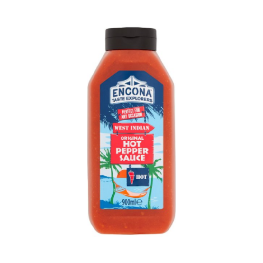 Encona Taste Explorers West Indian Original Hot Pepper Sauce 900ml x 6 ...