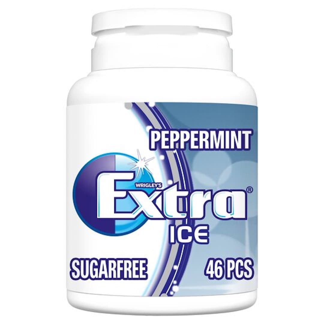 Extra Ice Peppermint Gum Bottle 46 Pieces | London Grocery