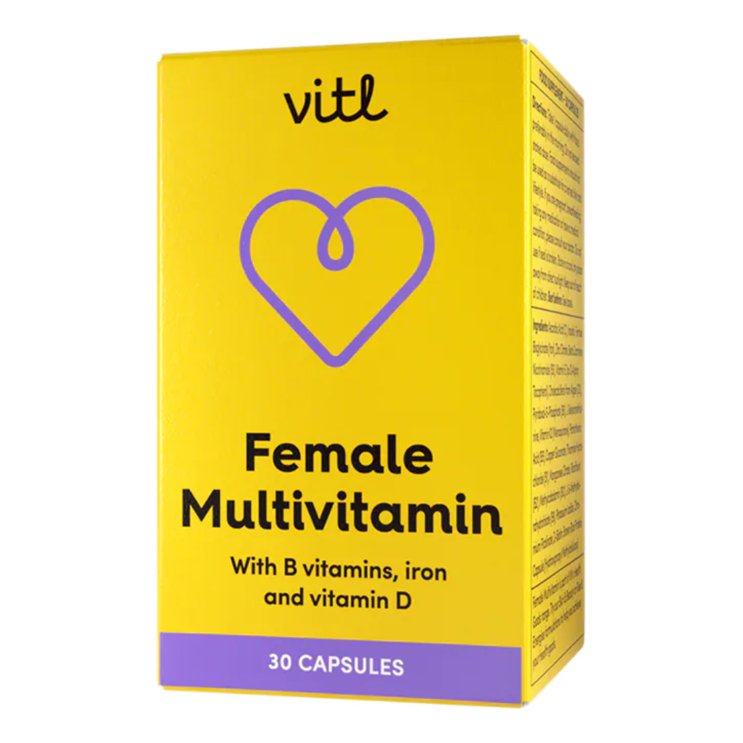 Buy Vitl Female Multivitamin 30 Capsules | London Grocery