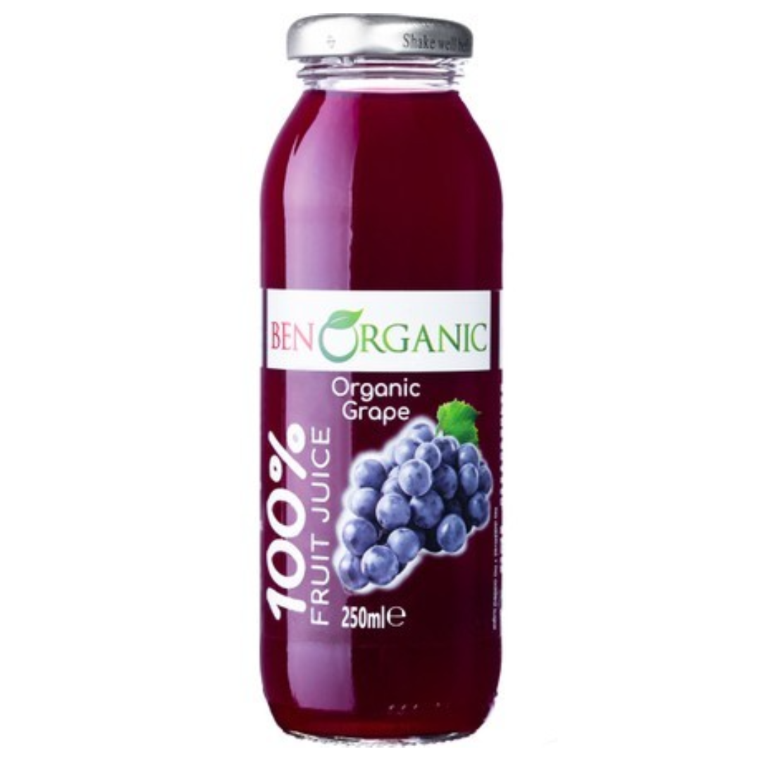 BenOrganic 100% Grape Juice 250ml | London Grocery
