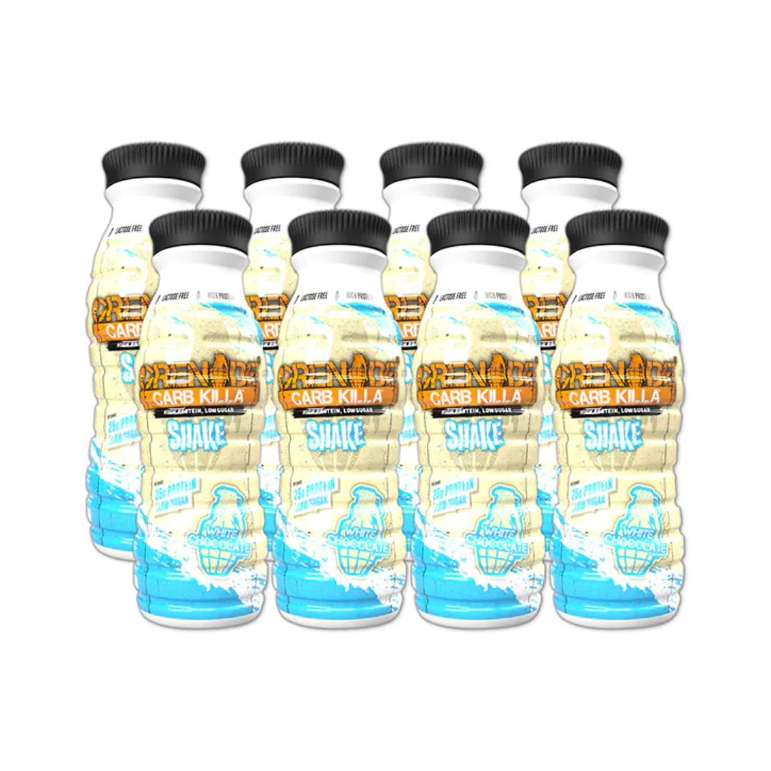 Buy Grenade Carb Killa Shake White Chocolate 8 x 330ml | London Grocery