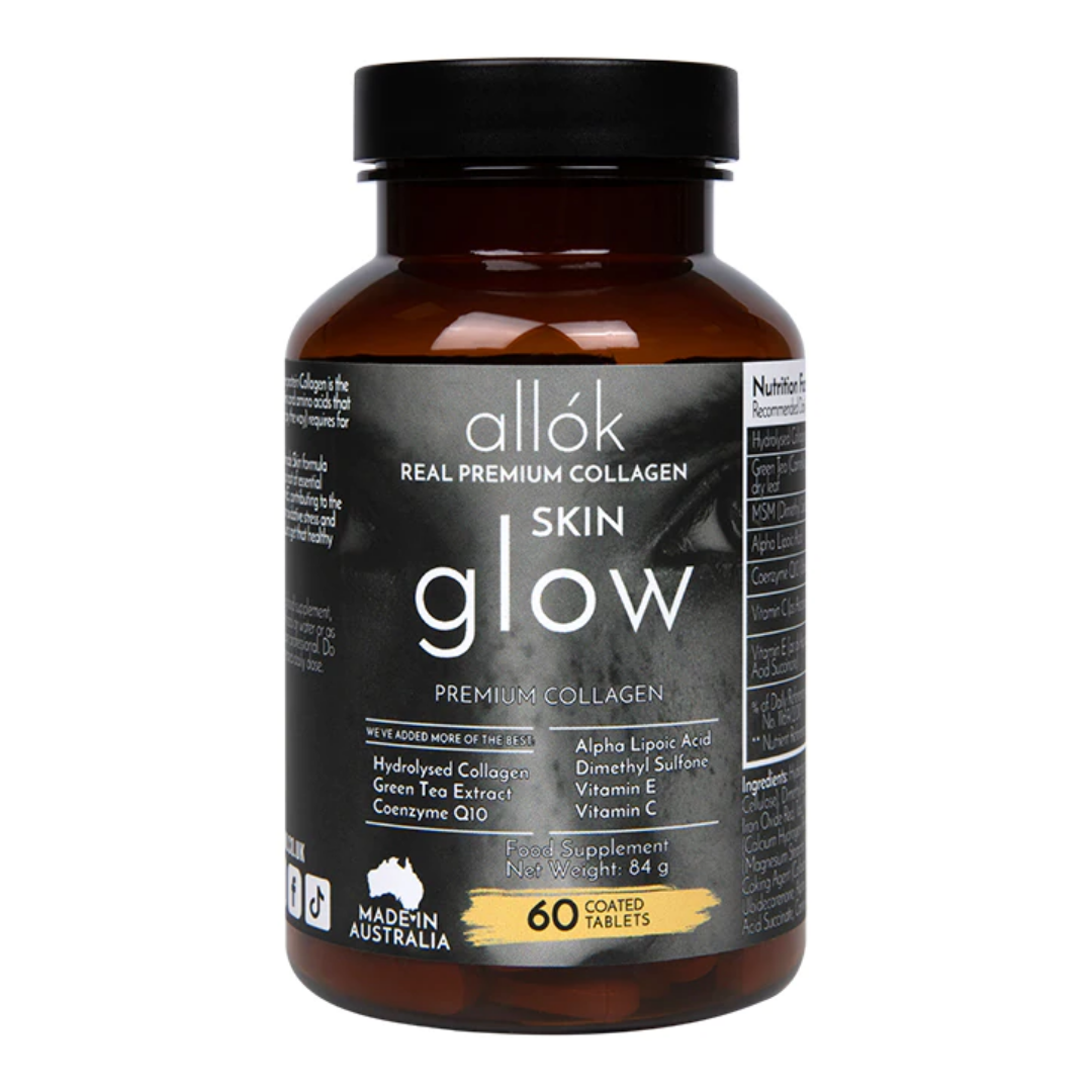 Buy allók Skin Glow Premium Collagen 60 Tablets | London Grocery