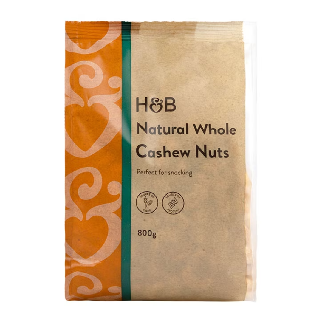 Buy Holland & Barrett Natural Whole Cashew Nuts 800g | London Grocery